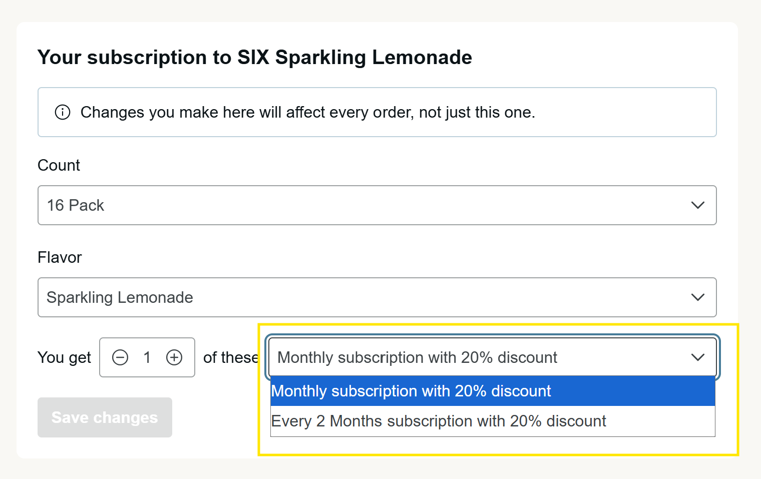How frequently can I set my Subscription order to process? – Green ...